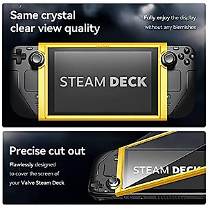 ivoler [2 Pack Screen Protector Matte Tempered Glass for Steam Deck 7 inch 2022, Matte Anti Glare Screen Protector with [Alignment Frame] Anti-Scratch Full Coverage Guard for Valve Steam Deck