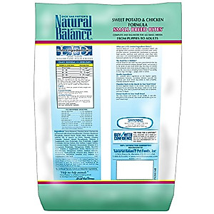 Natural Balance Limited Ingredient Diets Sweet Potato & Chicken Formula Small Breed Bites Dry Dog Food - 4.5 lb