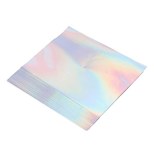 Printable Holographic Sticker Paper 20 Pcs Printing Paper Sheets Ink Stickers Self Adhesive A4 for Laser Inkjet Printer Paper