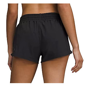 Lululemon Athletica Hotty Hot High-Rise Short 2.5in (Black, Size 0, Numeric-0)