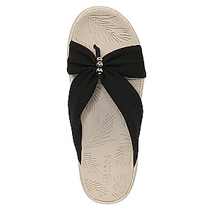 BZees Womens Promise Slide Sandal Black 6 M