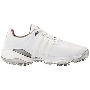 adidas Men's Tour360 22 Golf Shoes, Footwear White/Silver Metallic, 8
