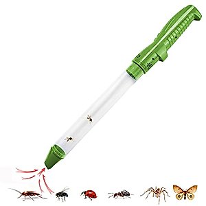 TAISHAN Handheld Vacuum Bug Insect Traps Spider Catcher Eco-Friendly Catch with LED Flashlight Catcher with USB Recharger Household Catch Insect Sucking Electronic Catcher,Pest,Beetle Roach