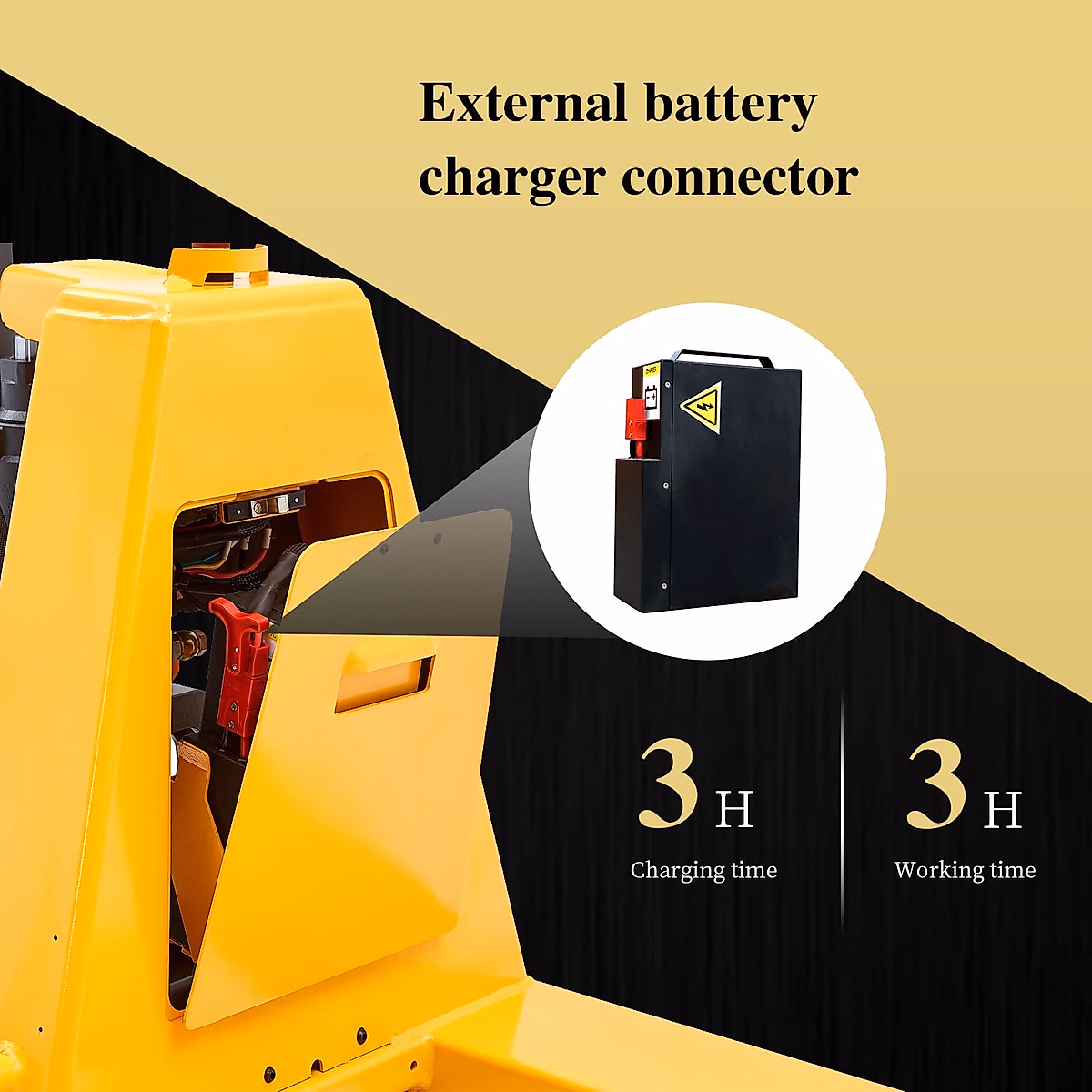 Aequanta Economical Pallet Jack 3300lbs Capacity Electric Pallet Truck Lithium Battery Mini Type Jack 48''x27'' Fork