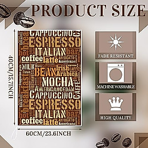 4 Pieces Kitchen Towels, Coffee Kitchen Hand Towels, Dish Towels, Absorbent Decorative Dish Cloths, Gifts for Farmhouse Housewarming (Vehicle Style)