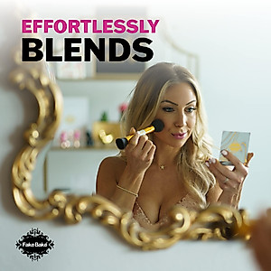 Fake Bake Bronzing Powder Face & Body Bronzer Creamy Sun Kissed Radiant Glow - Lasting Natural Color Enhancer & Highlighter - Cruelty Free, Vegan - .16oz