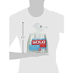 Solo Clear Plastic Cups, 9 oz, 40 ct