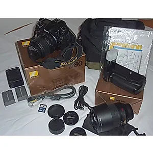 Nikon D80 10.2MP Digital SLR Camera Kit with 18-55mm ED II AF-S DX Zoom-Nikkor Lens