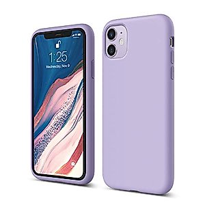 elago Liquid Silicone Case Compatible with iPhone 11 case (6.1 inches), Silicone Mobile Phone Case, All-Round Protection: 3-Layer Protective Case, Raised Edge for Screen and Camera (Lavender)