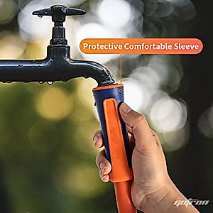 Gotron Short Leader Garden Hose - 5/8" X 50 Ft - Flexible and Durable Hybrid PVC Garden Hose with 100% Drinking Safe Design, Lightweight & Kink-Resistant for Easy Watering, 3-Year Warranty Included!