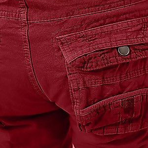 Akklian Warehouse Deals High Waisted Cargo Pants for Women Baggy Boyfriend Trousers Army Combat Work Pants with Multi Pockets