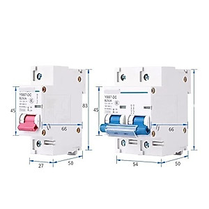 1PCS Solar Battery Circuit Isolator DC Circuit Breaker 1P 2P 12V 24V 60V 72V 96V Mini Protection Switch 80A100A125A150A200A250A (Size : KL4-2b, Color : 150A)