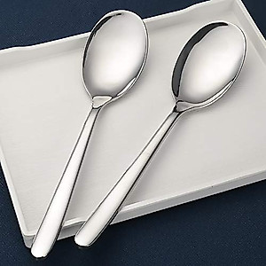 Yarebest 4-piece Large Buffet Serving Spoon Stainless Steel, 9.44 Inch