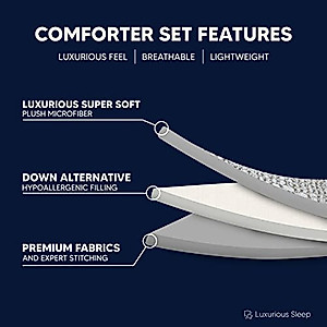 Chic Home 3 Piece New Faux Fur Collection with Mink Like Backing in Alligator Animal Skin Design Comforter Set, Queen, Grey