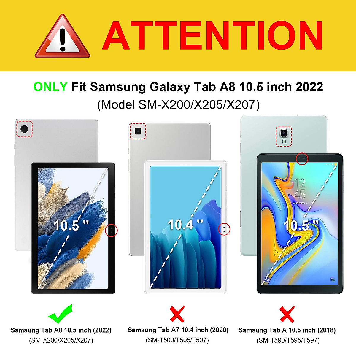 Fintie Shockproof Case for Samsung Galaxy Tab A8 10.5 Inch 2022 Model (SM-X200/X205/X207), Tuatara Rugged Unibody Hybrid Full Protective Bumper Kickstand Cover w/Built-in Screen Protector, Black