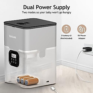 VOLUAS Cat Dry Food Dispenser with Timer, Automatic Cat Feeders with Desiccant Bag, Programmable Portion Size Control 4 Meals Per Day, 10s Voice Recorder