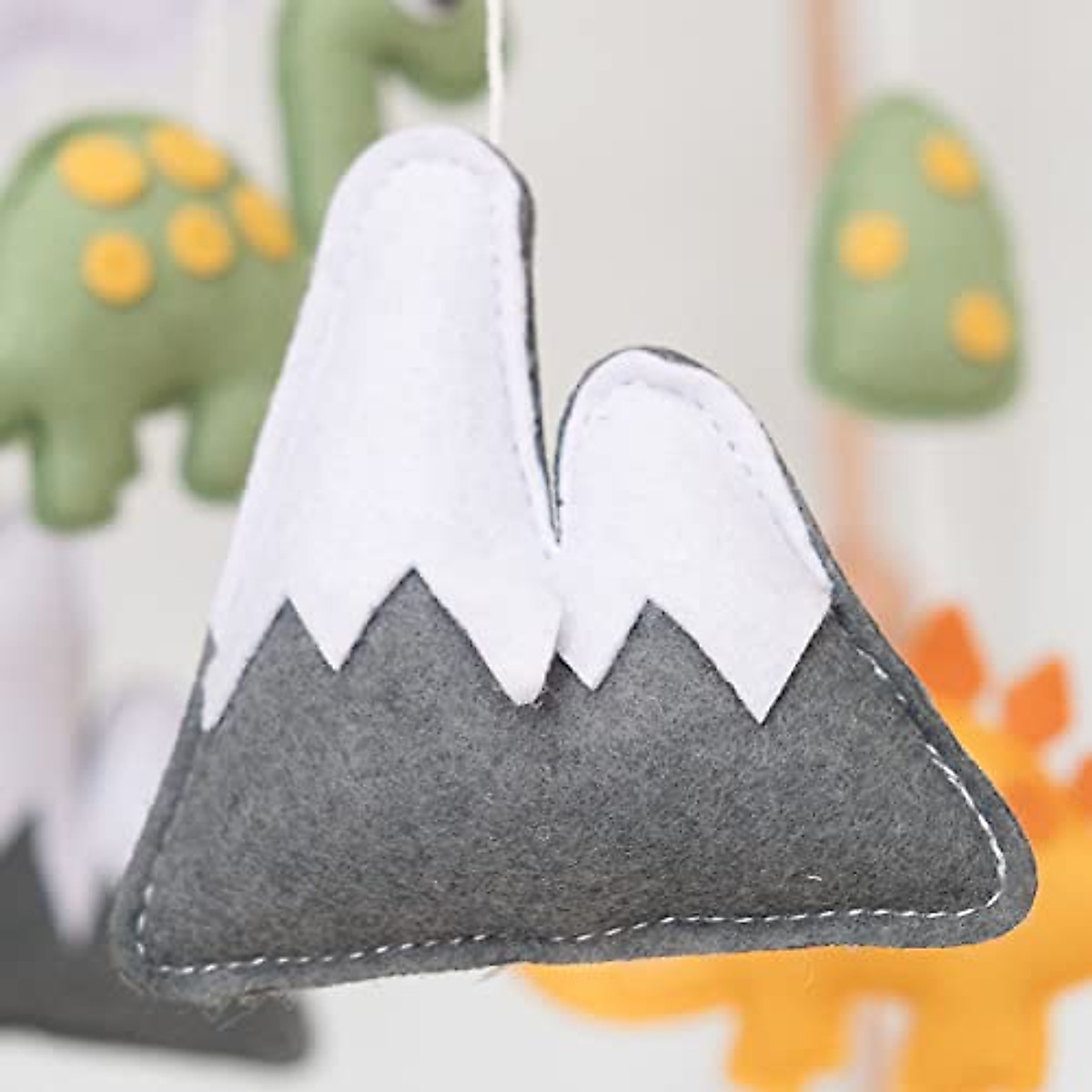 Vlokup Dinosaur Baby Crib Mobile, Dino Baby Mobile, Neutral Nursery Mobile Decoration for Pack N Play, for Baby Boy & Girl