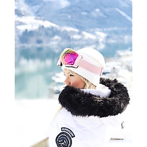 SH HORVATH Ski Snowboard OTG Goggles, HD Mirrored Anti-Fog Goggle for Men Women