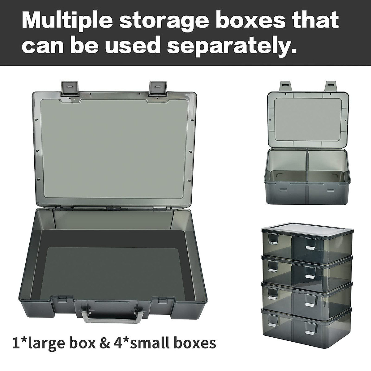 ALCYON 1600+ Baseball Card Storage Box, Sports Cards Holder Organizer Hard Plastic Display Case Compatible with Baseball/Football/for MTG/for PM for Collector (Bag Only)-Grey