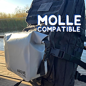 Waterproof MOLLE Dry Bag for YETI Coolers and Tactical Bags - Compatible with YETI Soft Coolers, Backpacks, and Totes - Small Pouch Compatible with YETI Hopper Accessories - YETI Cooler Accessories
