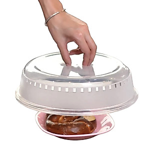 Microware Food Cover, Microwave Food Cover Splatter, 10.5 x 10.5 x 2.625 Inch, Food Cover, 1 PC