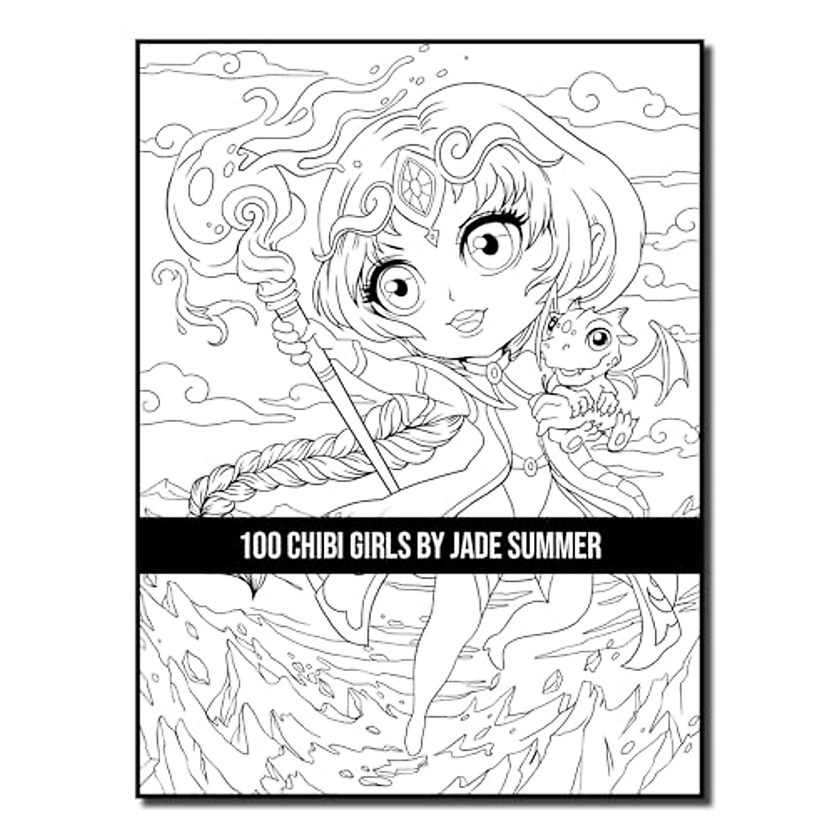 100 Chibi Girls: An Adult Coloring Book Collection with Cute Girls, Fantasy, Horror, Christmas, and More!