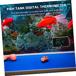BESPORTBLE Fish Tank Thermometer Fish Supplies Fish Tank Temperature Gauge Aquarium Temperature Measurement Water Thermometer Betta Tank Accessories Reptile Tank Thermometer Fish Thermometer