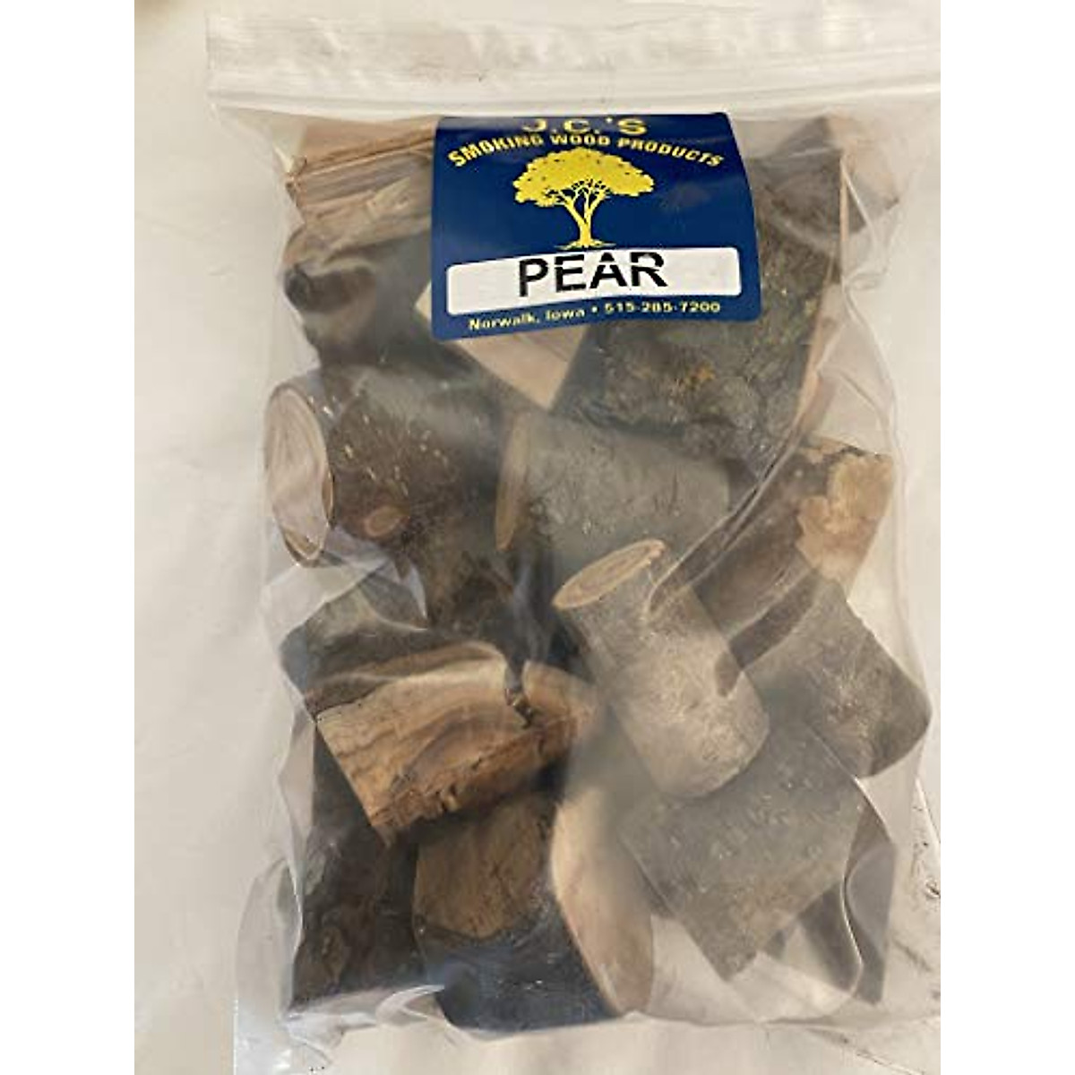 J.C.'s Smoking Wood Chunks - Gallon Sized Bag - Pear