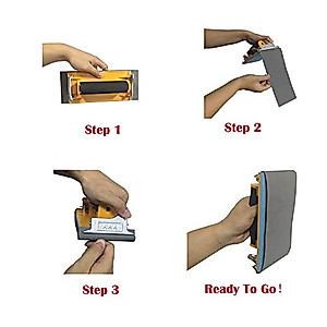 Aouker HS85180 Hand Sander with Sponge Handle, Perfect for 9 x 3.6 inch Sandpaper