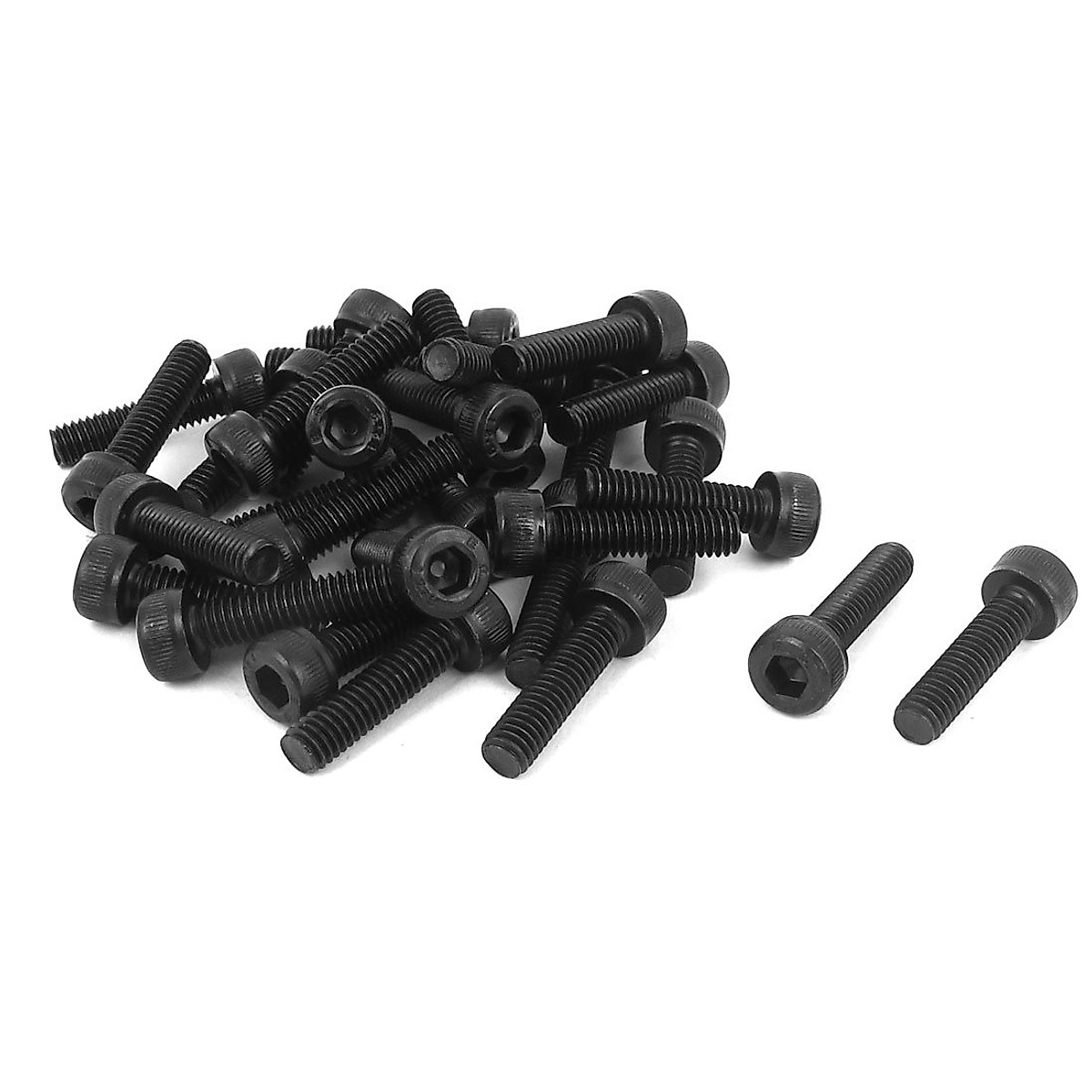 uxcell M4 x 16mm 12.9 Alloy Steel Hex Socket Head Cap Screws Bolt Black 30pcs