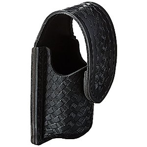 Safariland Duty Gear Bianchi 38-4-48HS: Mace Holdertop Flap, STX Basket Weave, Black