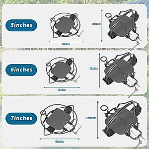 Pack of 2 Classic Rat Traps Mole Trap Rodent Cage Possum Trap Gophers Trap Groundhog Trap Fully Galvanized - Humane Rat Traps That Work - Durable Reusable Rat Trap (7in-2 Pack)