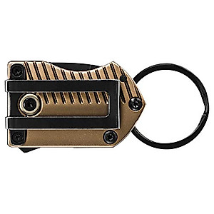 Gerber Gear Key Note - 1" Plain Edge Keychain Knife - EDC Gear and Equipment - Coyote Brown