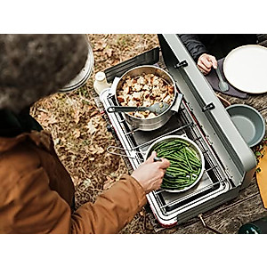Stanley Base Camp Cook Set for 4 | 21 Pcs Nesting Cookware Made from Stainless Steel & BPA Free Material | Incl Pot, lid, Cutting Board, Spatula, Plates, Spoons, Forks, Bowls, Dish Rack, Trivet