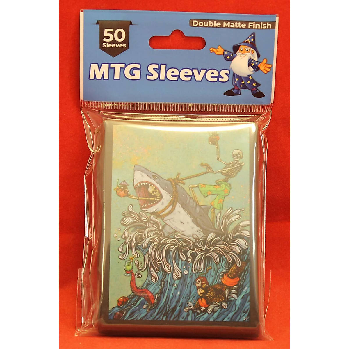 MTG Sleeves 50 MTG Standard Card Sleeves Deck Protector - Great White Wave