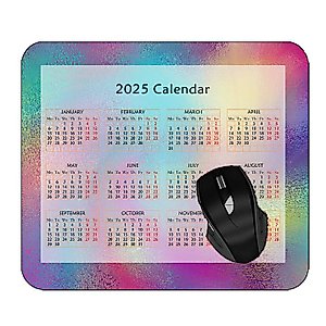 Wugao Calendar 2025,Stains Colorful Blur Mouse Pads