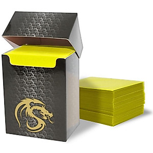 BCW 80 Deck Guard Double Matte Sleeves - Yellow