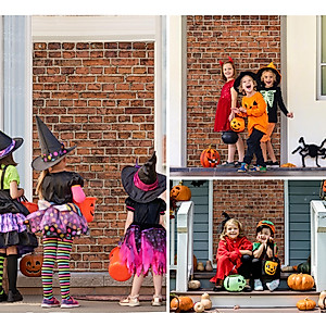 Brick Wall Backdrop, Brick Wall Party Backdrop Door Curtains for Halloween Party, Christmas, Birthday Gifts, Outdoor and Indoor Photo Props Brick Wall Decoration, Yellow