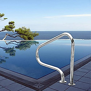 BTZHY 1PCS Swimming Pool Handrails, Safety Grips for Ramp Railings, Easy-to-Assemble Spa Handrails, Ladder Step Handrail for Garden Backyard Pools