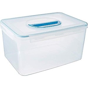 Komax Extra Large Food Storage Bins with Lids (48.6 Cups) – Water & Airtight Food Storage Containers – Cat & Dog Food Storage Container – BPA-Free Food Containers w/Handles (13.4” x 9.8” x 7”)
