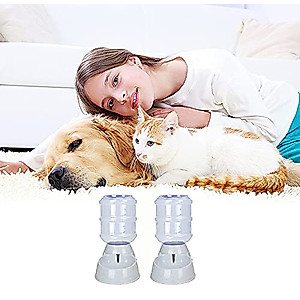 VHOB Cat Water Dispenser,Dog Water Bowl Dispenser,Pet Gravity Drinking Fountain Gravity Drinking Fountain for Cats and Dogs