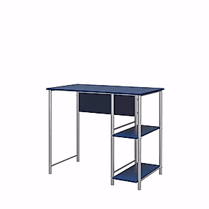 Ameriwood Home Mainstays Garrett Metal Student Computer Desk in Blue