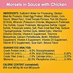 PEDIGREE PUPPY Soft Wet Dog Food 8-Count Variety Pack, 3.5 oz Pouches