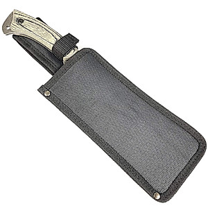 12" Fixed Blade Hunting Machete Cleaver Knife I 7.5 inch Blade I Natural Wood Handle I Outdoor & Sport I Camping I Hunting I Nylon Sheath I (Stonewash/Wood)