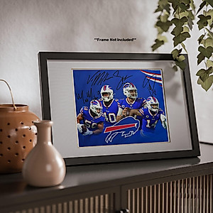 Ikonic Fotohaus Josh Allen Stefon Diggs Von Miller Matt Milano Signed Photo Autograph Print Wall Art Home Decor