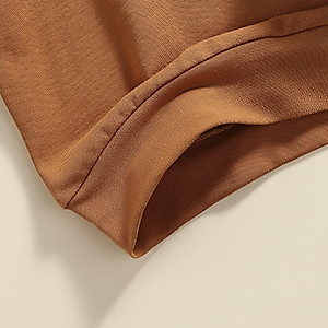 Infant Sweatshirt Toddler Crewneck Sweater Newborn Hoodies Baby Boy Girls Clothes Letter Printed Fall Spring Pullover (Yellow, 6-12 Months)