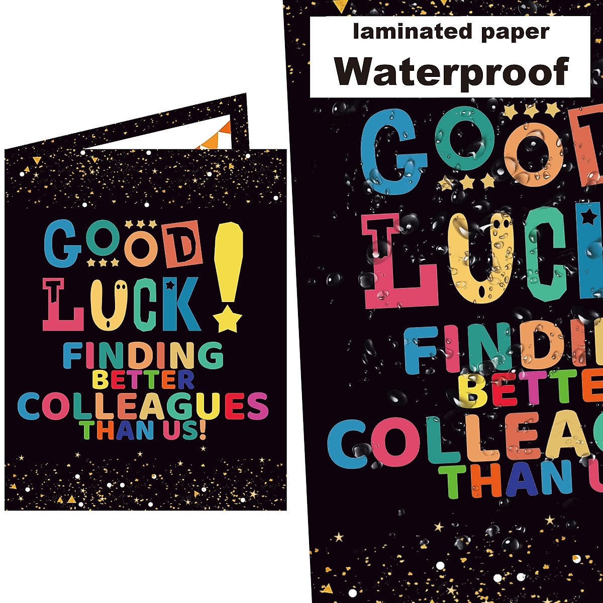 KMLIFE Farewell Jumbo Card, 22x14 Inches, Elegant Design, Inspirational Sentiment, Premium Quality, Perfect for Farewell Party