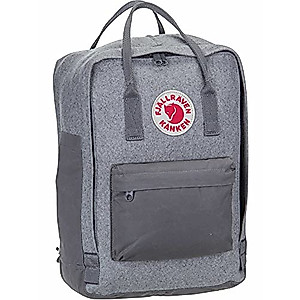 Fjällräven 15" Kånken Re-Wool Laptop Granite Grey One Size