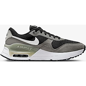 Nike mens Air Max SYSTM shoe, Dark Smoke Grey/White., 10