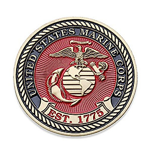 USMC Second Recruit Training Battalion Challenge Coin - 2nd BN Parris Island - Marine Corps Training Military Coins - Designed by Marines for Marines - Officially License